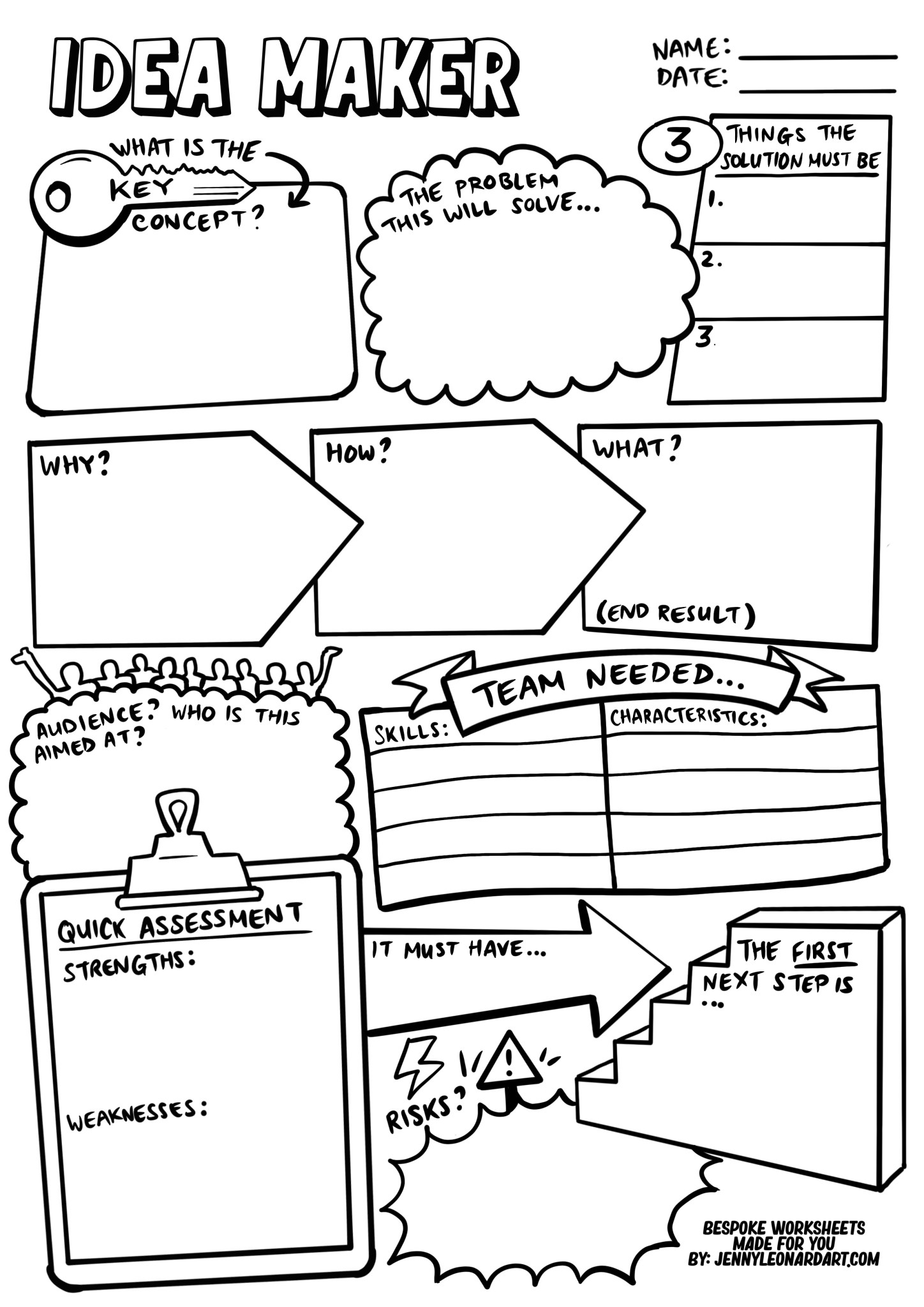 Worksheets – Jenny Leonard Art