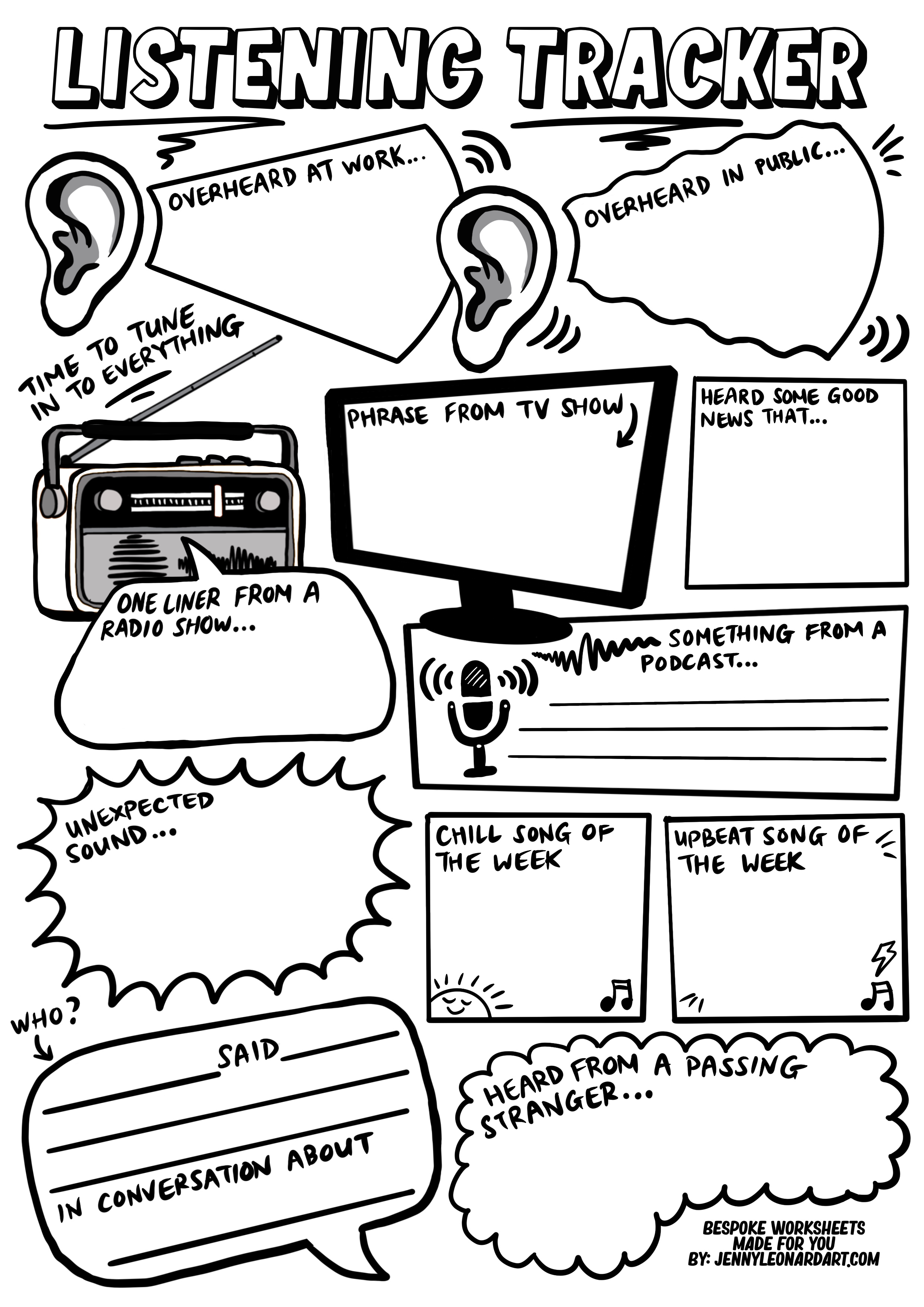 Printable Activity Packs & Worksheets – Jenny Leonard Art